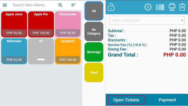 Using Open Tickets